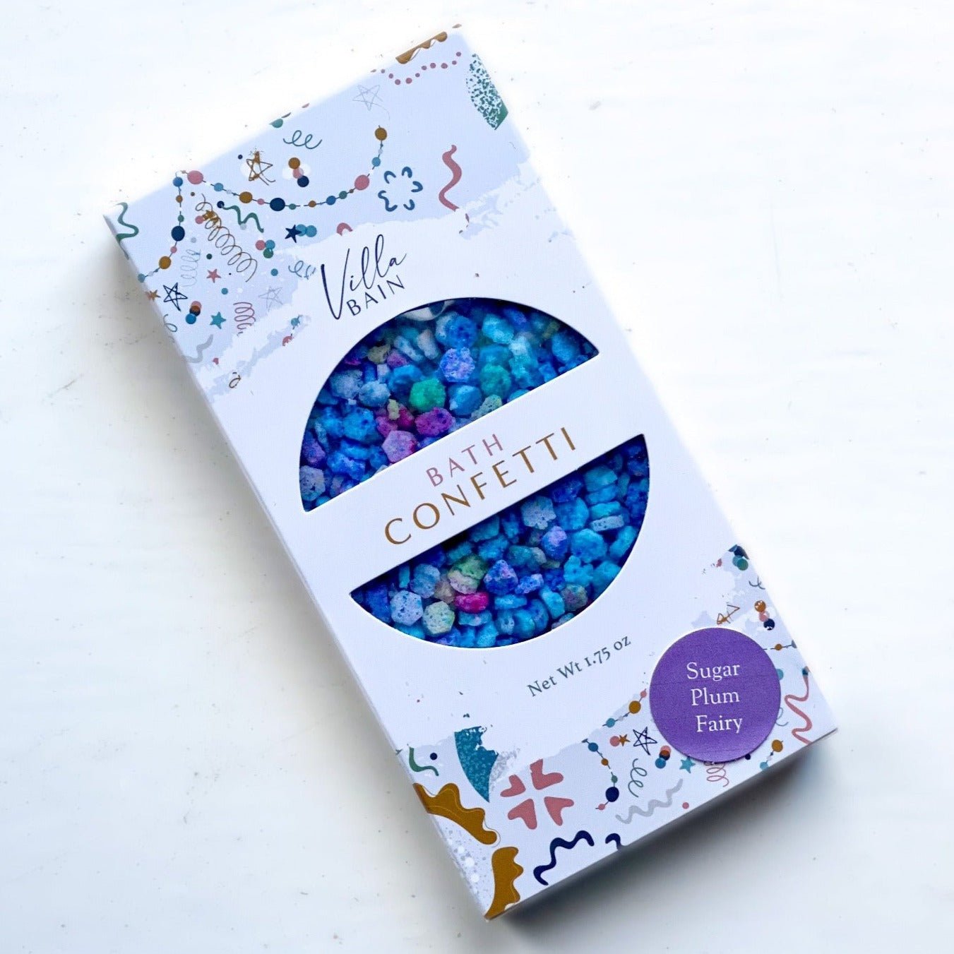 Sugar Plum Fairy Bath Confetti by Villa Bain - Petite Belle | UK Stockist